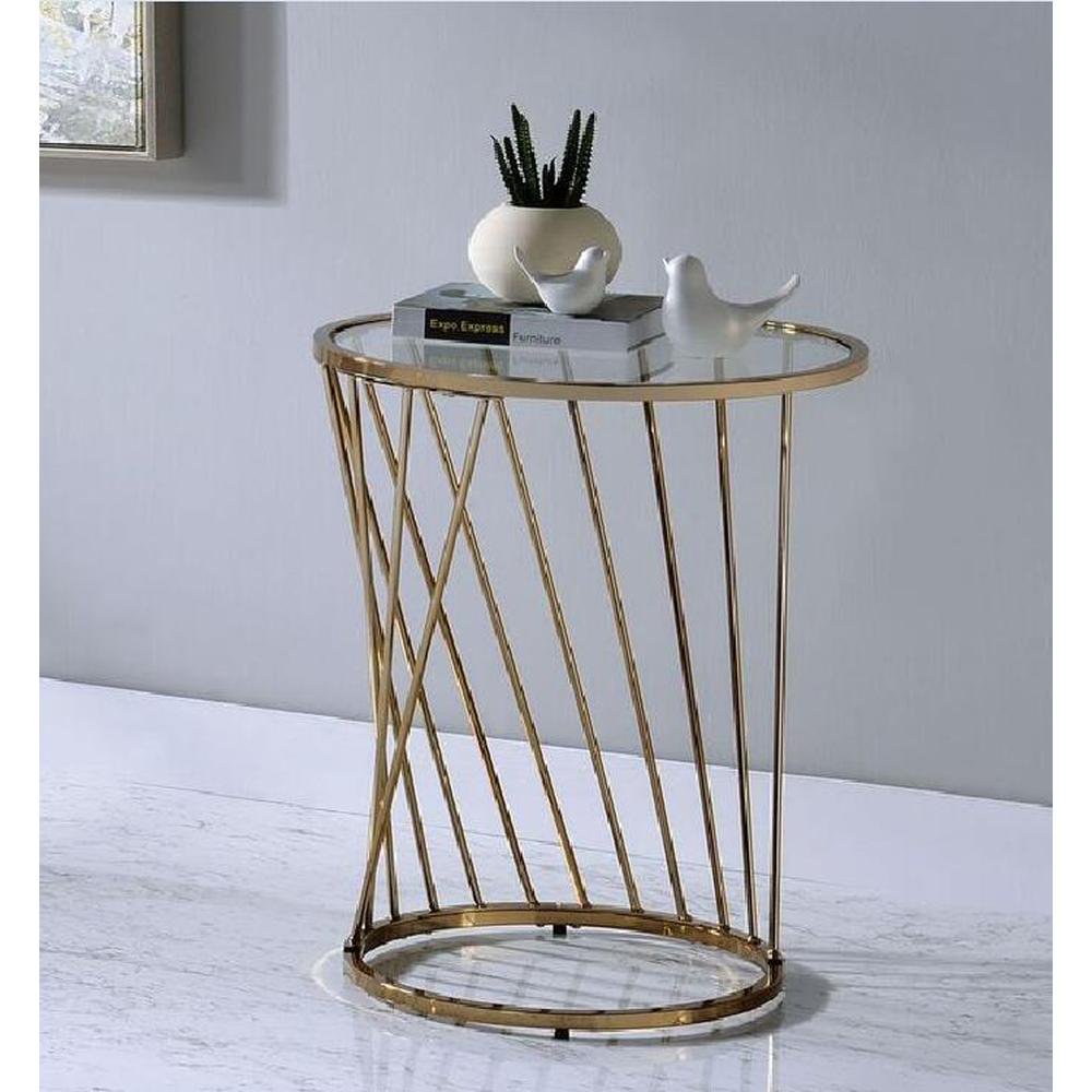 Hassch Modern Design End Table Round Sofa Side Table for Living Room ...