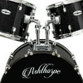 Ashthorpe Professional 5-Piece Full-Size Drum Set with Remo Heads ...