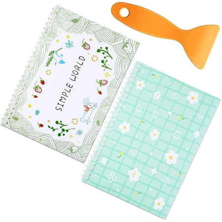 2 Pieces Sticker Collecting Albums with a Plastic Spatula Reusable ...