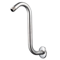 Joyrain Shower Arm Extension with Flange Base, 304 Stainless Steel ...