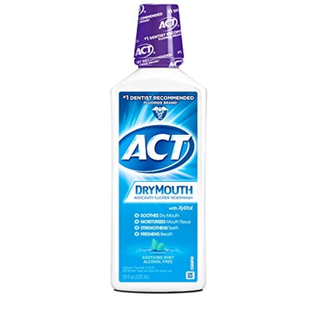 act total care dry soothing mouthwash, mint, 18 ounce - Walmart.com ...