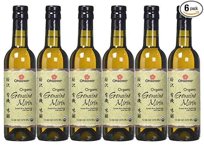 OHSAWA Genuine Mirin Sweet Rice Seasoning With Sea Salt Organic, 12.68 ...