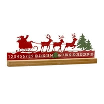 Home Decorative Santa Sleigh Christmas Countdown 23.5"L X 7.25"H Iron ...