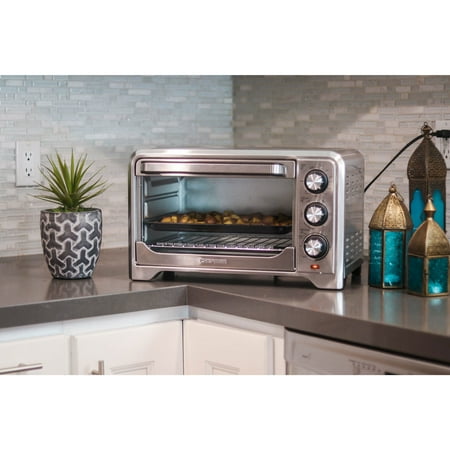 Chefman Toaster Oven, Countertop Convection Stainless Steel Oven w ...
