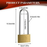 LNJBABAO Lock Solid Brass 40 mm Padlock with Key for Gates - Walmart.com