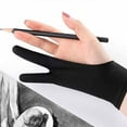 2 Finger Drawing Gloves for Artists Anti Sweat Anti Smudge Touchscreen ...
