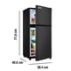 Red Velvet Frigobar Refrigerador 2 Puertas con Freezer de Acero ...