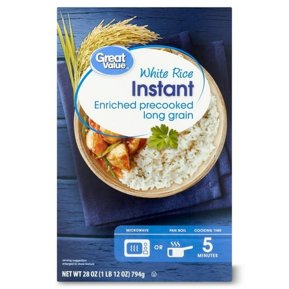 Minute Instant White Rice, Light & Fluffy Quick Rice, Ready in 5 ...