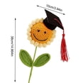 Handmade Crochet Sunflower Bouquet Artificial Flower with Smiling Face ...