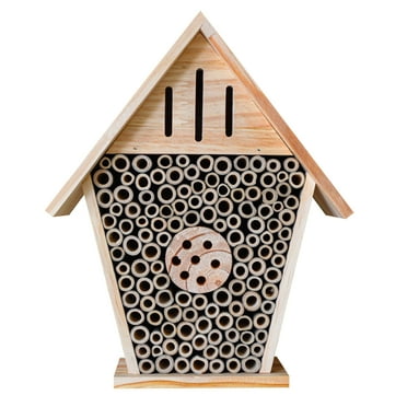 Nature's Way Better Gardens Wood Farmhouse Pollinator Home, White ...