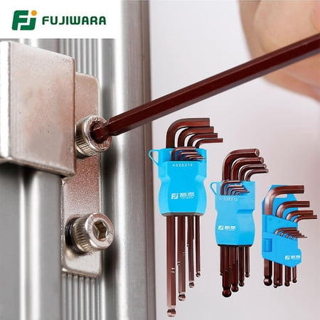 Fujiwara 9-piece Hex Wrench Set Long Ball Head Six-way Multi-function ...