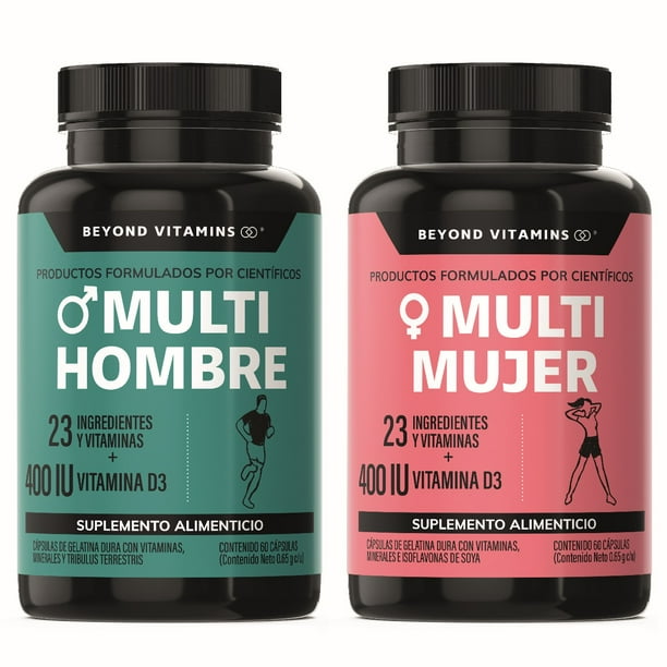 Kit Multivitaminico para Hombres y Mujeres Beyond Vitamins 120 Cápsulas ...