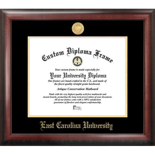 East Carolina University 11" x 14" Gold Embossed Diploma Frame ...