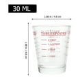 Clear Measuring Shot Cups with Graduated Ounce Markings for Liquids ...