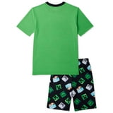 Minecraft Exclusive Kids Sleepwear: Boys 2-Piece Pajama Set, Sizes 4-12 ...