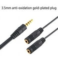 Headset Adapter Microphone and Headphone Splitter - 3.5mm Male Aux to 3 ...