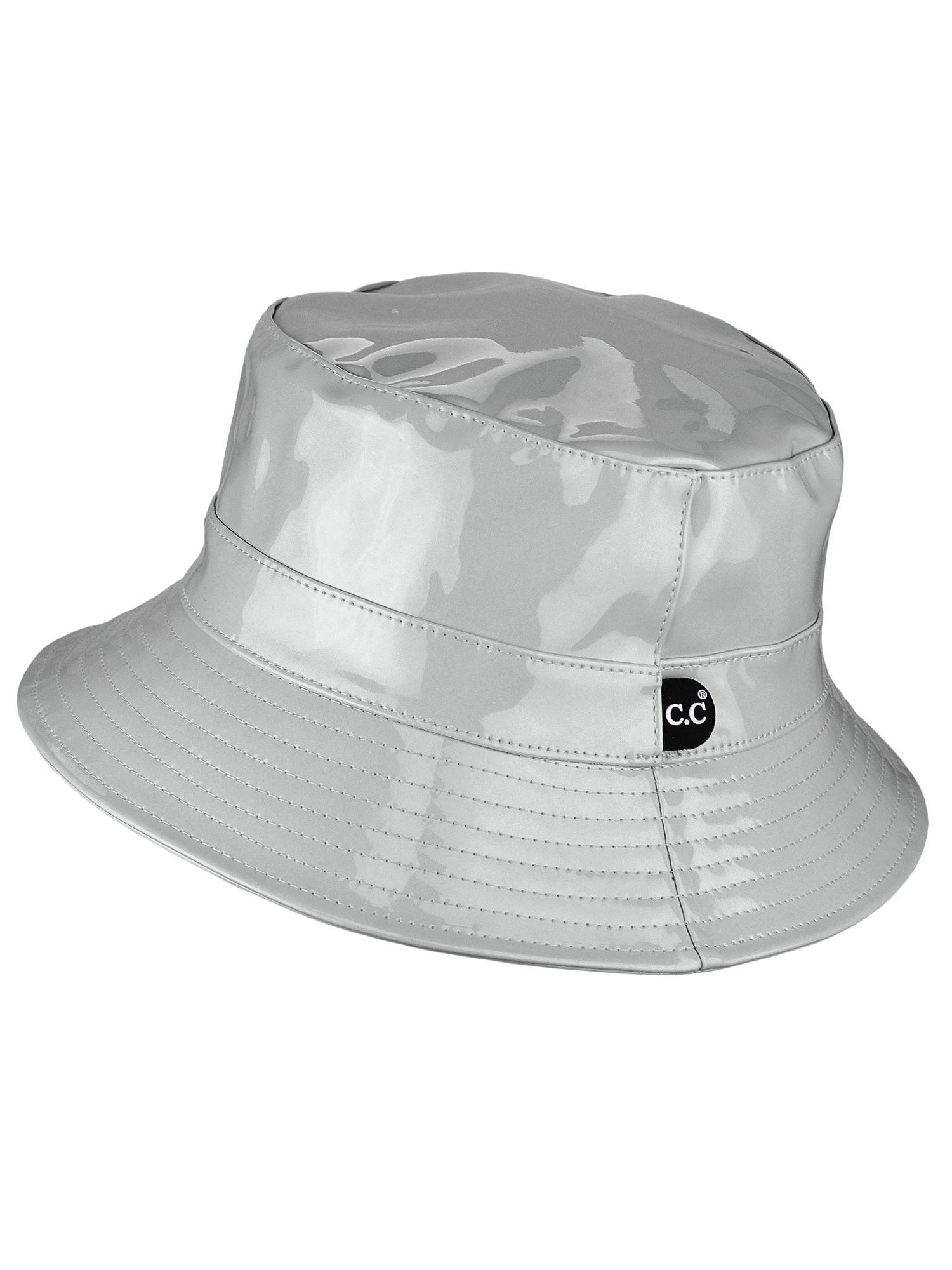 C.C Women's All Season Foldable Waterproof Rain Bucket Hat, Gray ...