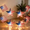 String Lights, Patriotic Decor, Battery Operated, IP44 Watertight ...