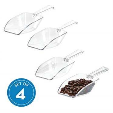 Handy Housewares 3 Piece Nesting Clear Plastic Kitchen Scoop Set ...