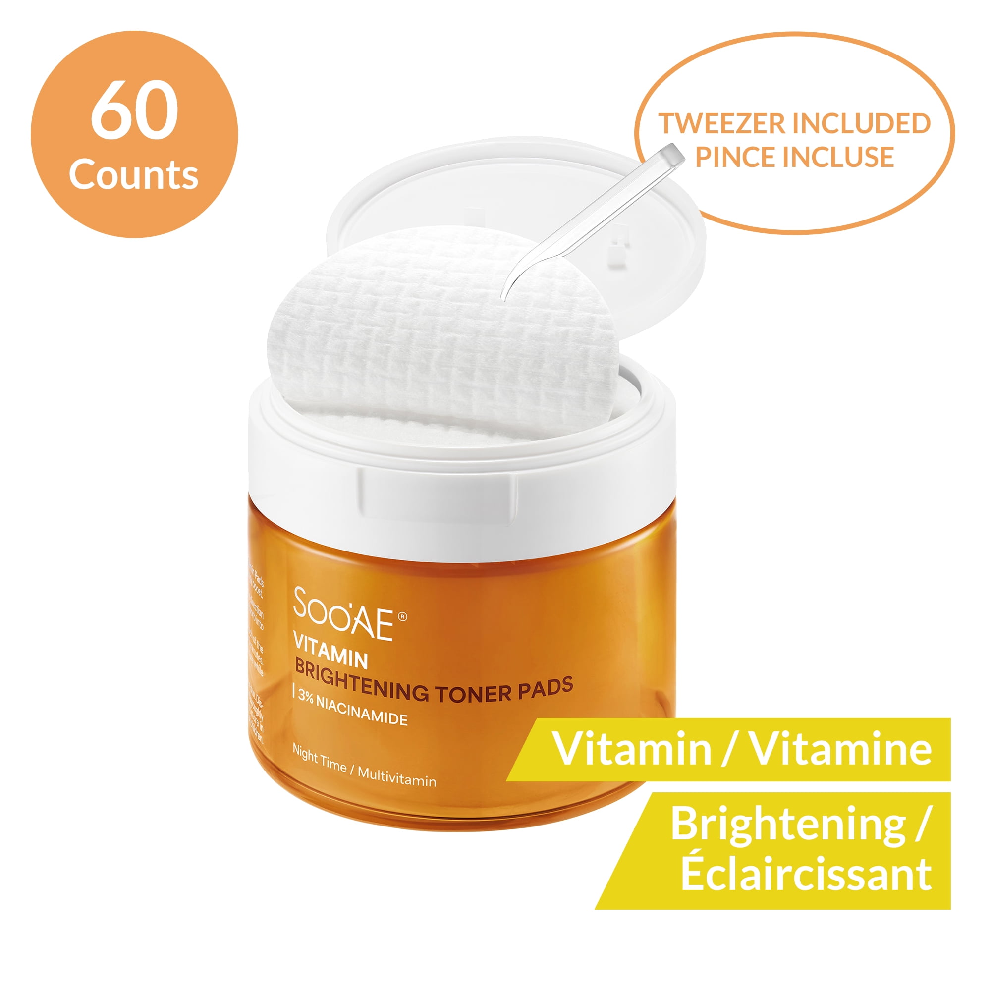 Click here for Sooae Vitamin Brightening Toner Pads 60 Count prices