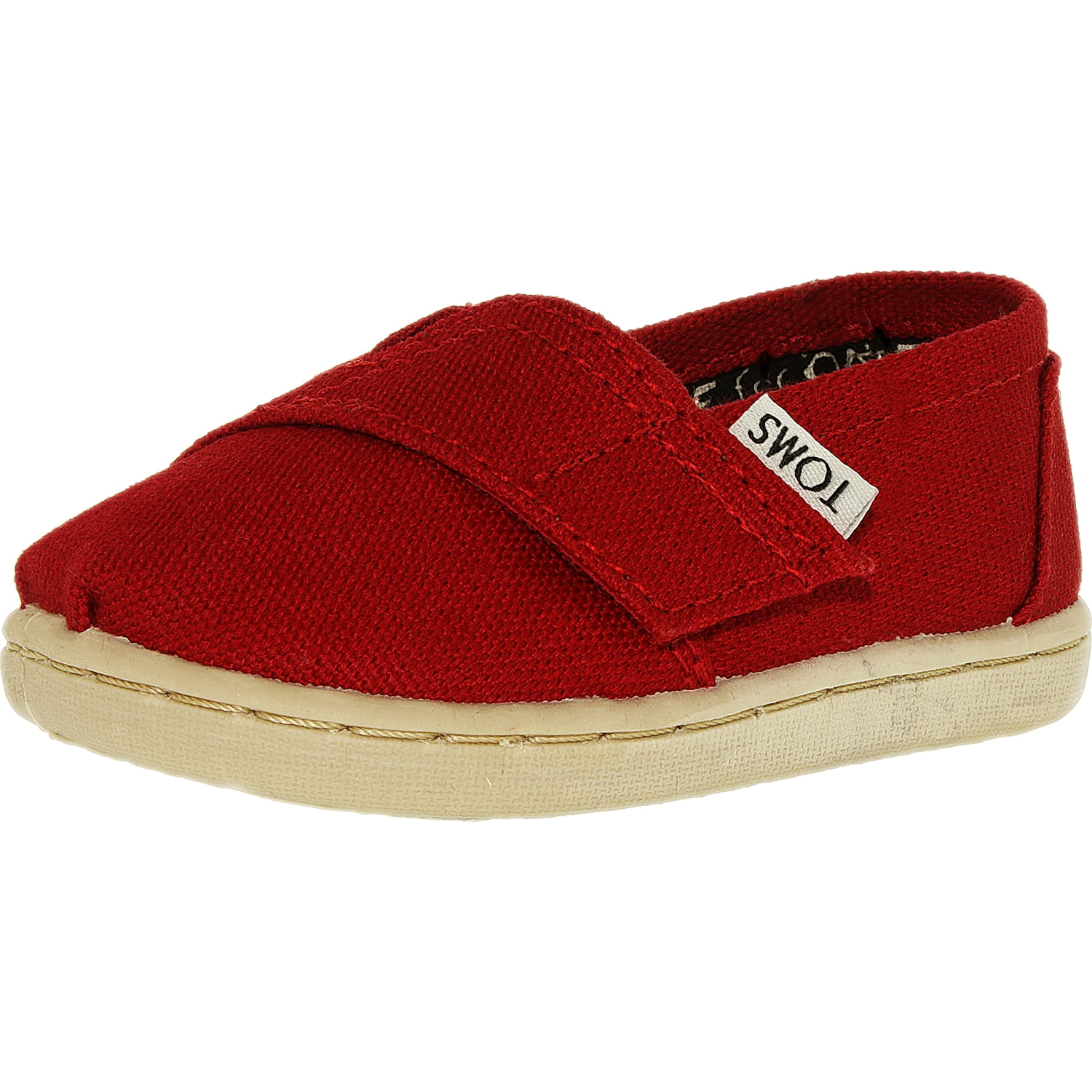 TOMS - TOMS 013001D13-RED: Unisex Alpargata Red Slip-on Sneakers (Red ...