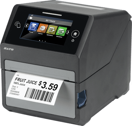 Restored SATO CT4-LX Smart 4-Inch Touchscreen Desktop Thermal Label ...