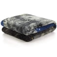 Super Soft Plush Fleece Throw - Eclipse Wolves Design, Machine Washable ...