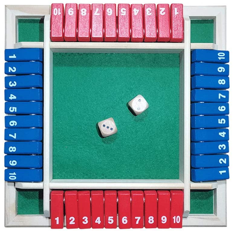 Shut The Box 4 Players Educational Numeracy Skills Game Gift Dice Game ...