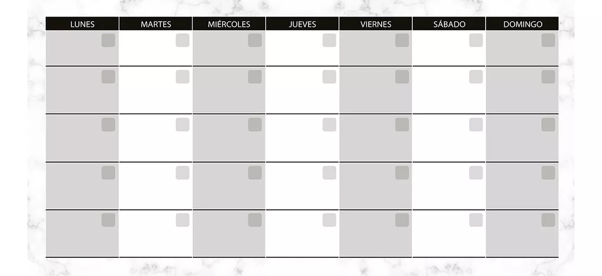 Pintarrón Calendario Mensual De Actividades De 120x60 Cms | Bodega ...