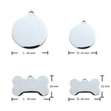 EDSG Personalized Dog Tags, Stainless Steel Pet ID Tags, Engraved Both ...