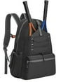 Tennis Backpack Sports Equipment Bag with Ball Pocket and Water Bottle ...