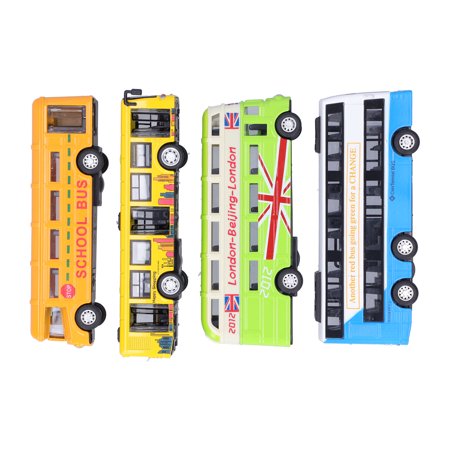 Bus Toy, Safe Materials Simple Operation Sturdy Cartoon Graffiti Spray ...