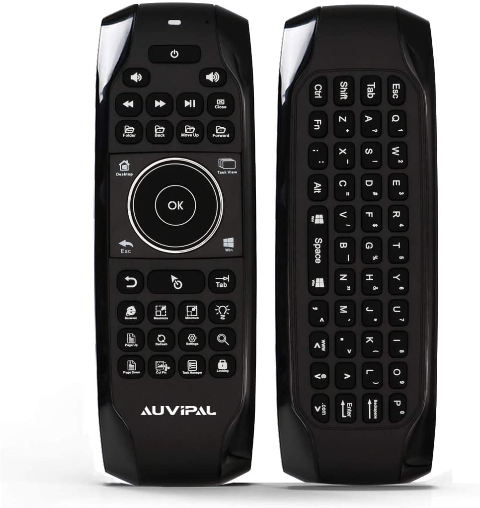 G10 Backlit 2.4GHz Wireless Air Mouse Remote with Shortcut Keys, QWERTY ...