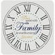 Clock Stencil 11.8x11.8 inch Create DIY Clock Crafts Stencil Family ...