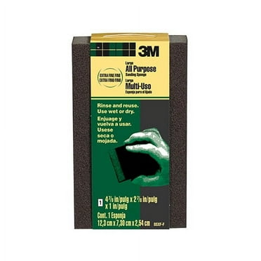 3M 20908-80 Sand Blaster Bare Surfaces Sanding Sponges - Walmart.com
