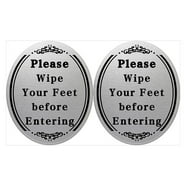 Door Sign, 1 Set of Reusable Pull Push Stickers Delicate Door Reminding ...