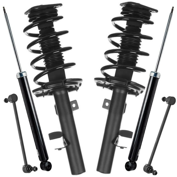 Detroit Axle - AWD Front Struts & Coil Spring + Rear Shock Absorbers ...