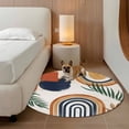 Boho Nordic 5ft Round Rug for Dining Table for 4 People Under Table ...