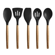 Oster Everwood Kitchen Nylon Tools Set with Wood Inspired Handles, Set ...