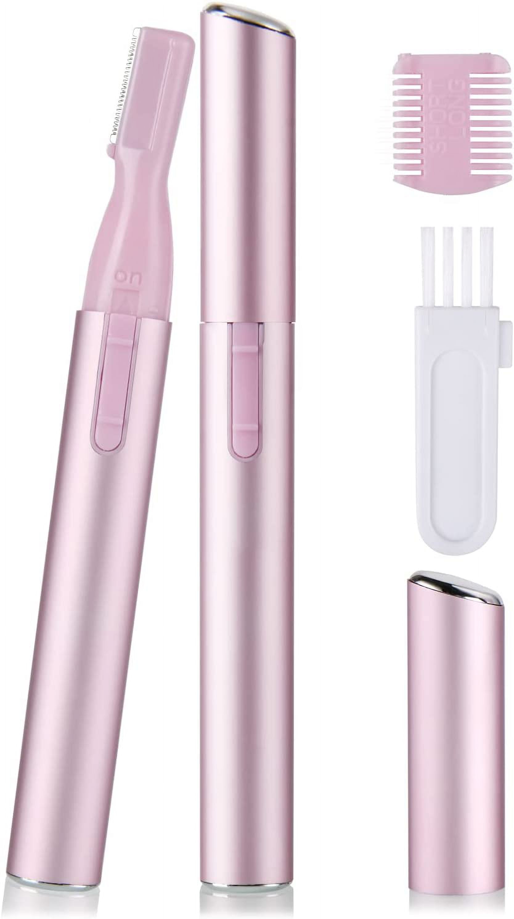 Hweilai Women's Electric Eyebrow Facial Trimmer (Pink), Battery ...