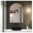 Arched Medicine Cabinet 24x36 Inch, Recessed Metal Frame Bathroom ...