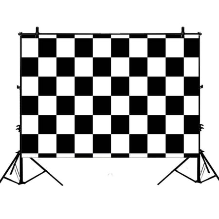 GCKG 7x5ft Checkered Photography Backdrop,Black White Checkered Pattern ...