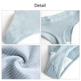 6 Piece Low Waist T Back Panties Ladies Invisible Underwear Ribbed ...