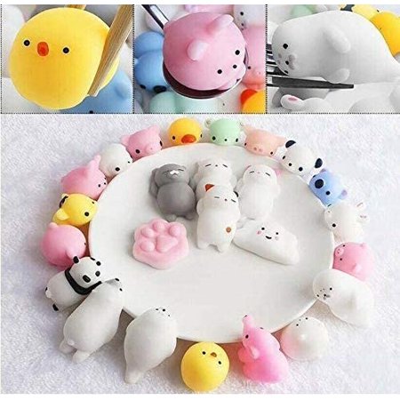 Calans Mochi Squishy Toys, 30 Pcs Mini Squishy Party Favors for Kids ...