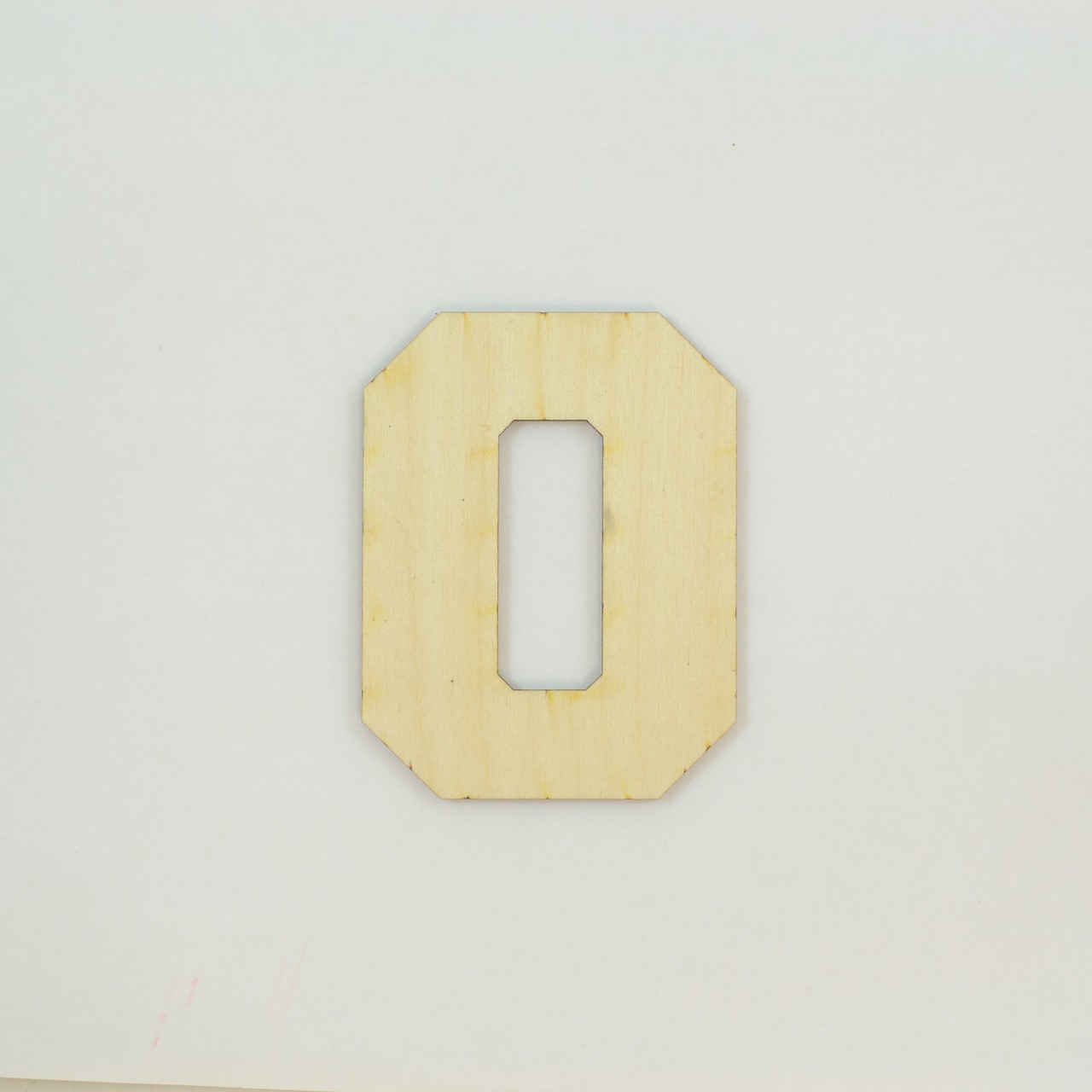 1 Pc, 5 Inch X 1/8 Inch Thick Collegiate Font Wood Numbers 0 Easy To ...