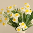A Bunch 10 Blooms Artificial Daffodils, Yellow Flowers, Spring Flowers ...