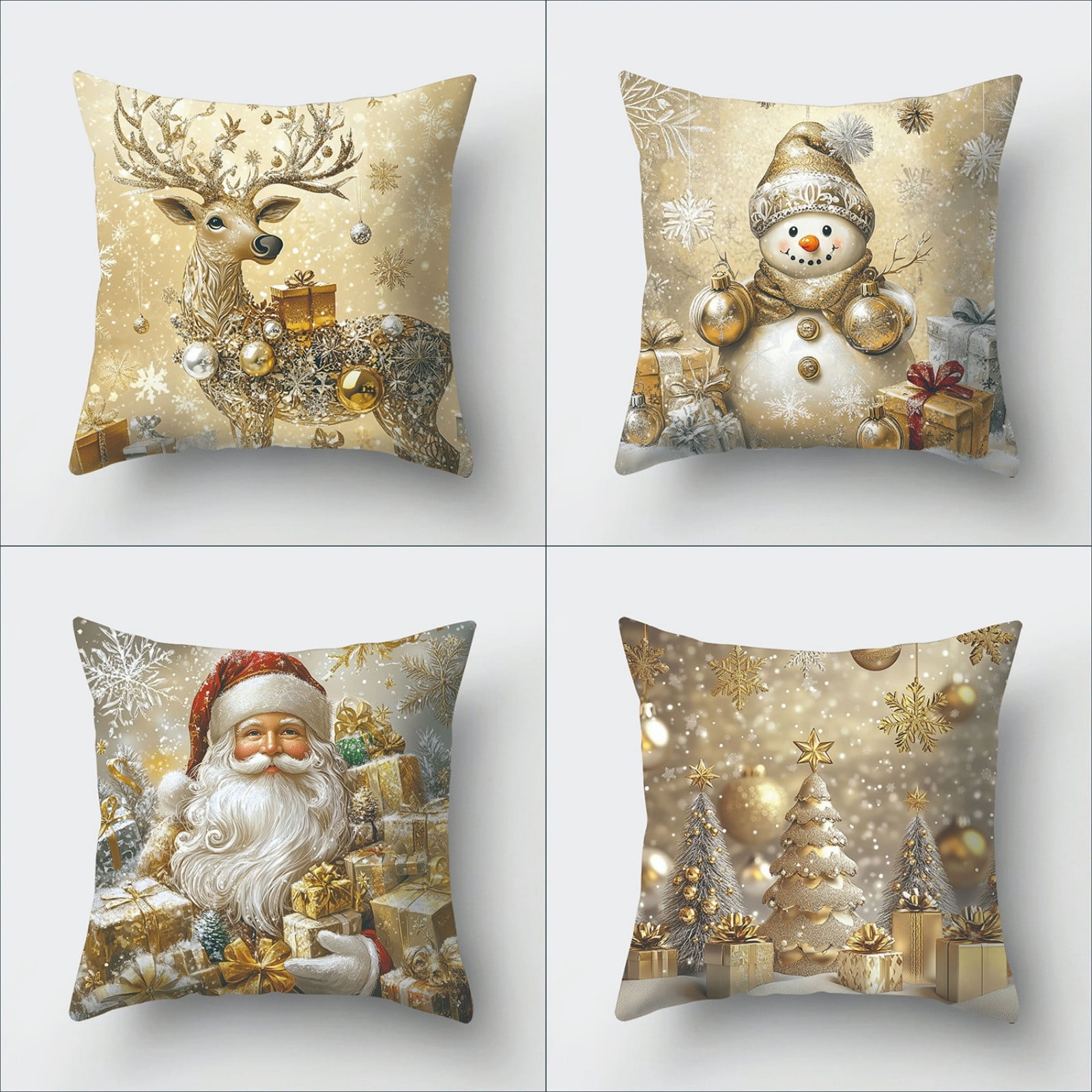 Click here for Rezuofi 4 Pcs Christmas Throw Pillow Covers  Reind... prices