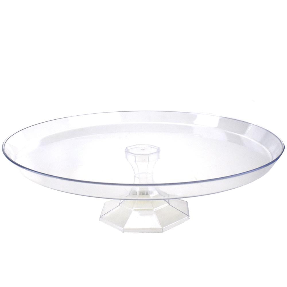 Plastic Round Cake Stand, Clear, 13-1/4-Inch - Walmart.com
