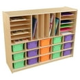 Wood Designs 32 Compartment Cubby with Trays - Walmart.com