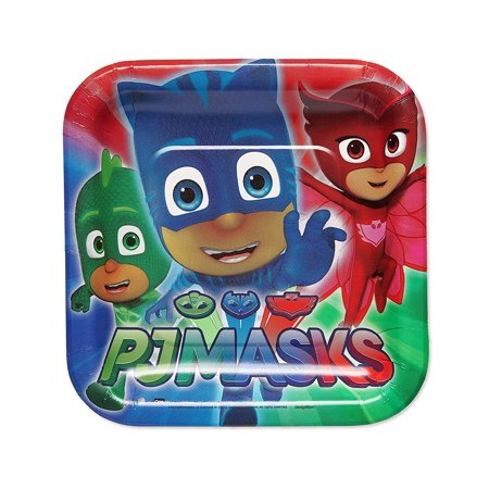 7" PJ Masks Square Paper Party Plate, 8ct - Walmart.com